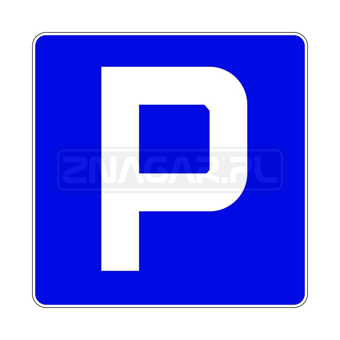 Znak D-18 Parking - 900x900 mm, II gen. | Dobra Cena | Sklep Drogowy ...